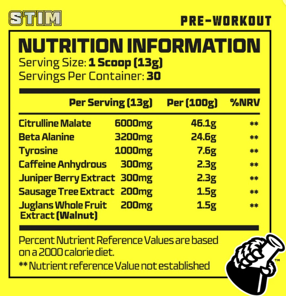 Beast Pharm STIM Pre Workout 390g – elitesuppsuk