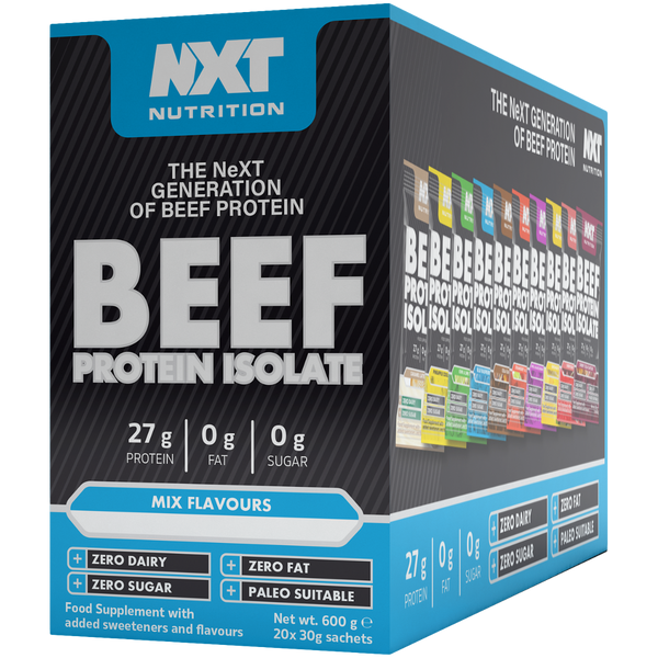 NXT Nutrition Beef Protein Isolate 20 sachets – elitesuppsuk