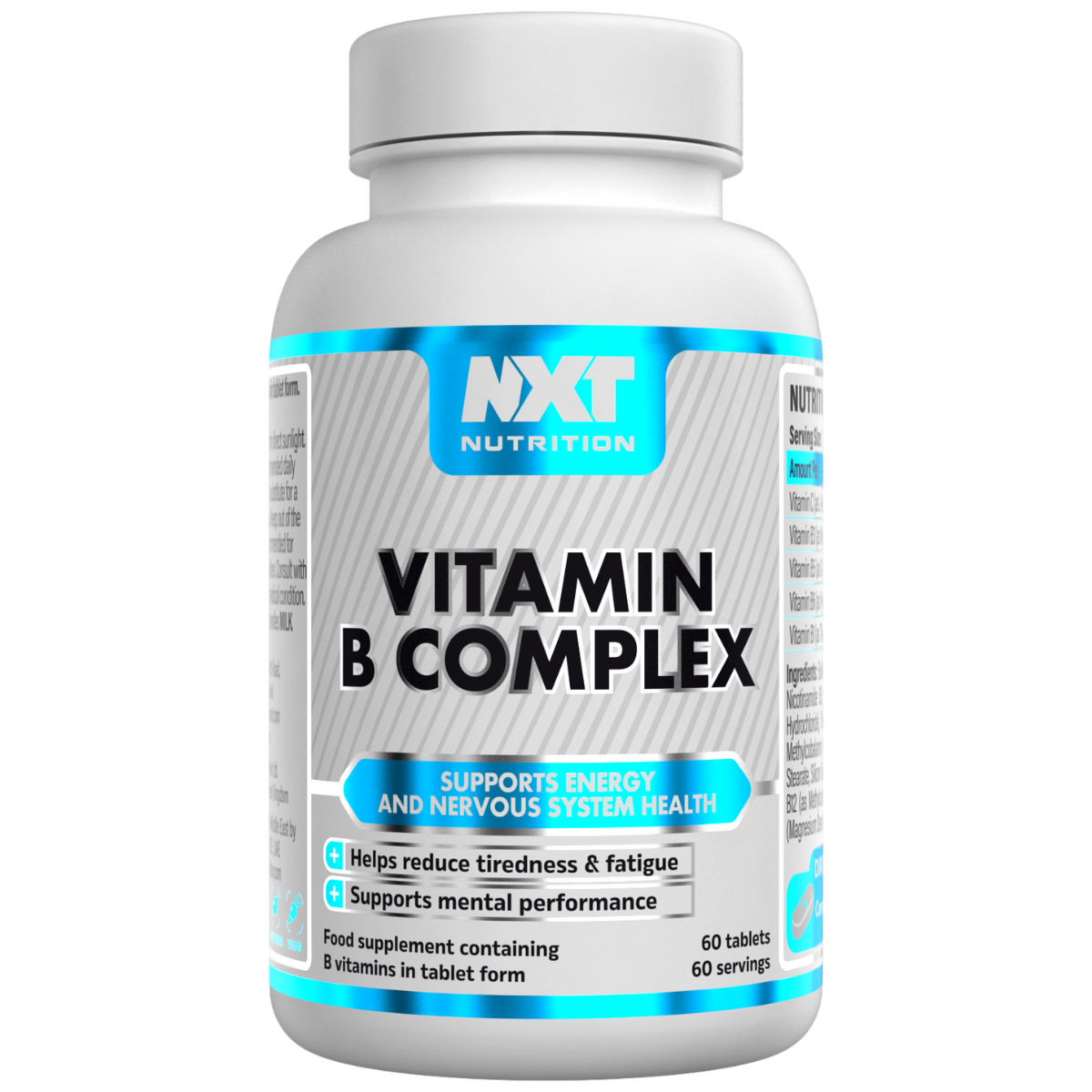 NXT Nutrition Vitamin B Complex 60 Tablets – elitesuppsuk